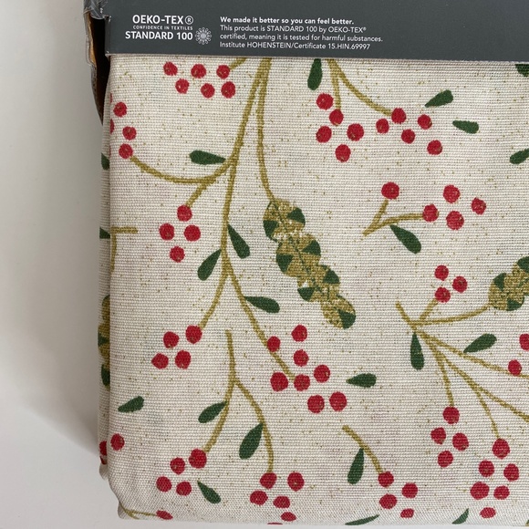 Threshold | Dining | Threshold Christmas Holly Berry Oblong Tablecloth ...